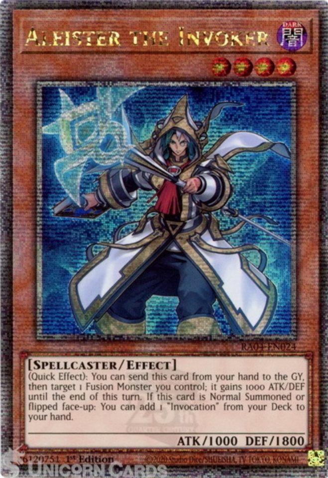 RA04-EN024 Aleister the Invoker Alt Art : Quarter Century Secret Rare ...