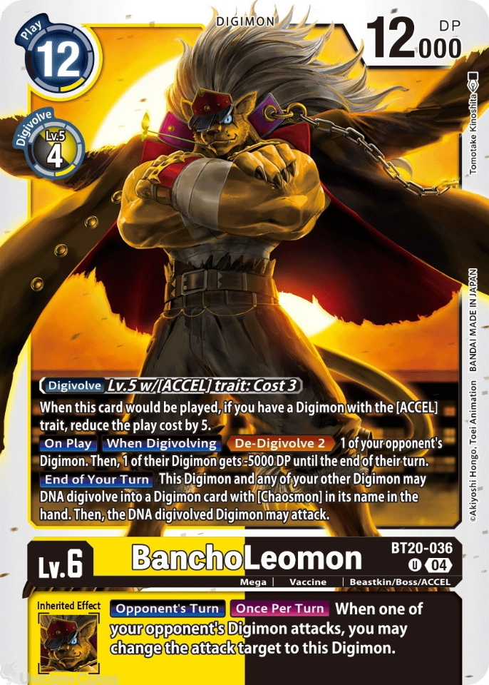 BT20-036 BanchoLeomon : Uncommon Digimon Card : BT19-20: Special ...