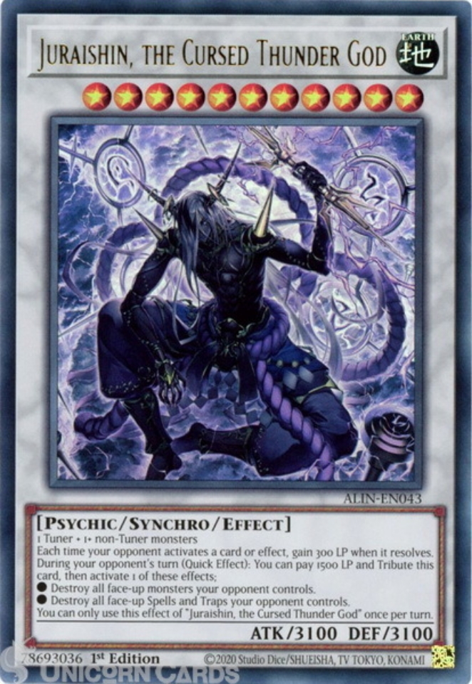 ALIN-EN043 Juraishin, the Cursed Thunder God : Ultra Rare 1st Edition ...