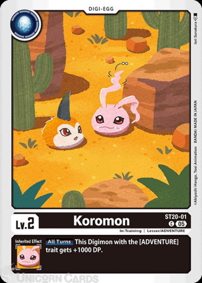 ST20-01 Koromon : Common Digimon Card : ST20: Starter Deck Protector of ...