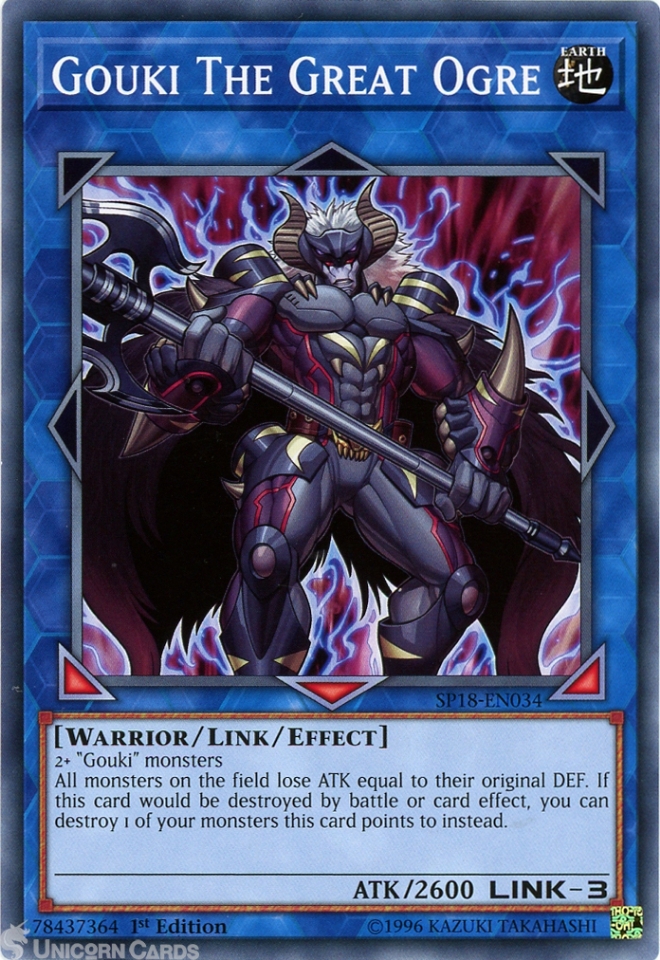 SP18-EN034 Gouki The Great Ogre : Common 1st Edition Mint YuGiOh Card ...