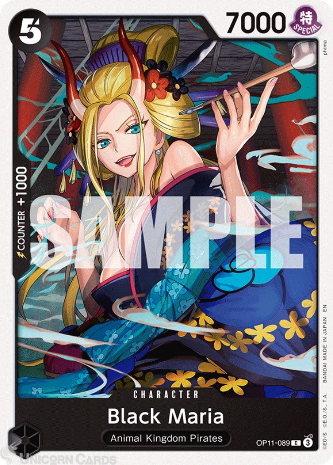 OP11-089 Black Maria : Common English One Piece TCG Card : OP11: A Fist ...