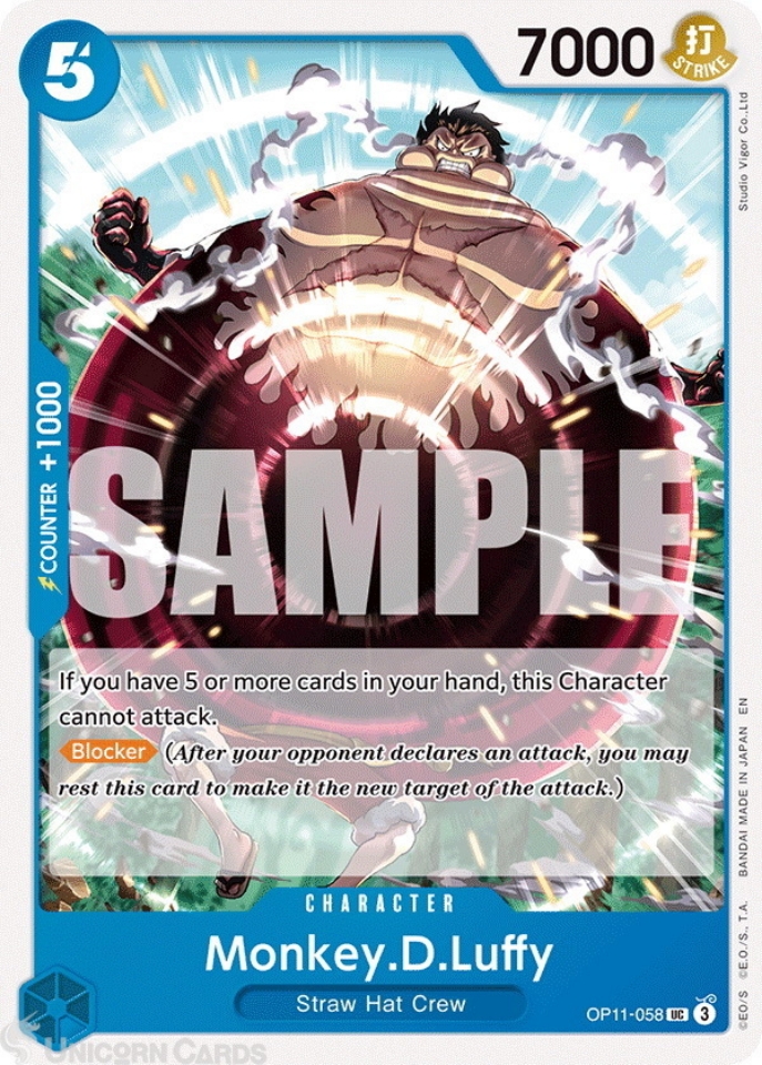 OP11-058 Monkey.D.Luffy : Uncommon Non-Foil English One Piece TCG Card ...