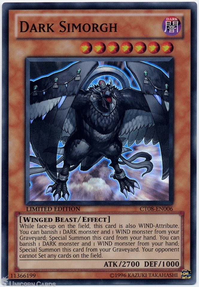 CT08-EN006 Dark Simorgh Super Rare Mint Yu-Gi-Oh! Card:: Unicorn Cards ...