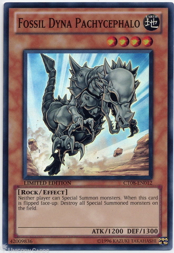CT08-EN012 Fossil Dyna Pachycephalo Super Rare Mint Yu-Gi-Oh! Card ...