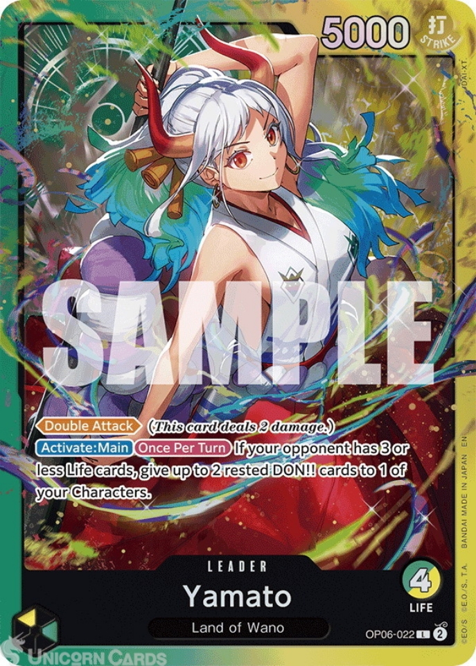 OP06-022 Yamato : Leader English One Piece TCG Card : ST28: Starter ...