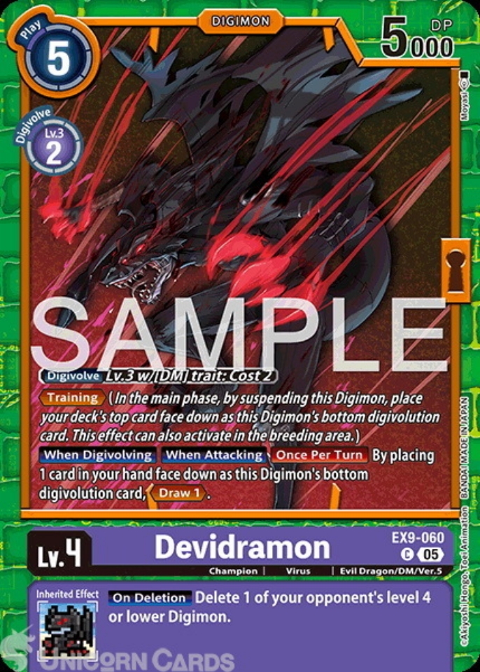 EX9-060 Devidramon : Common Digimon Card : EX09: Versus Monsters ...