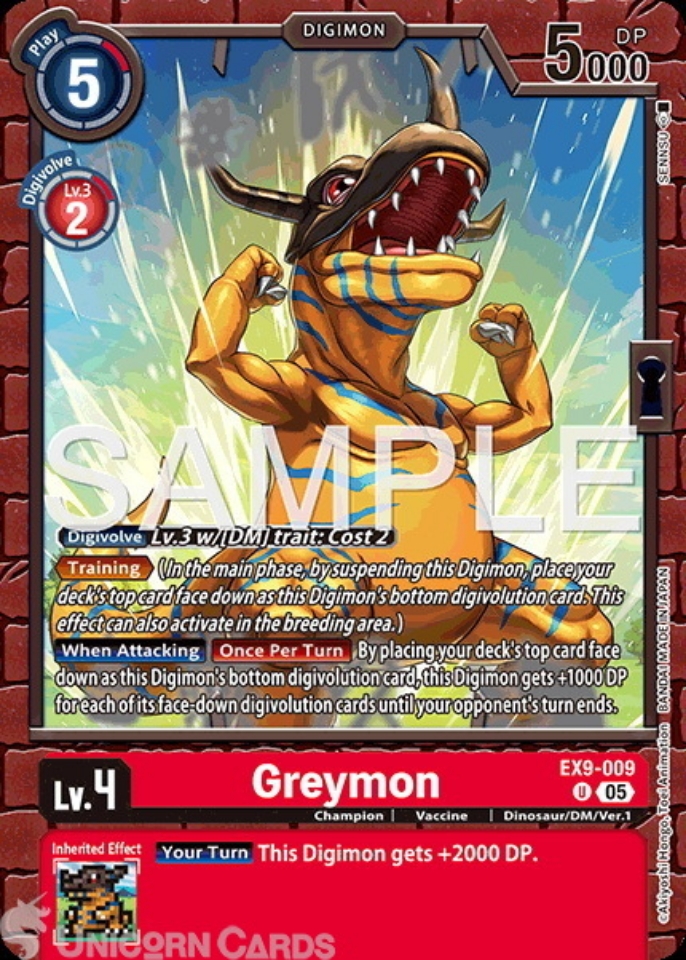 EX9-009 Greymon : Uncommon Digimon Card : EX09: Versus Monsters ...