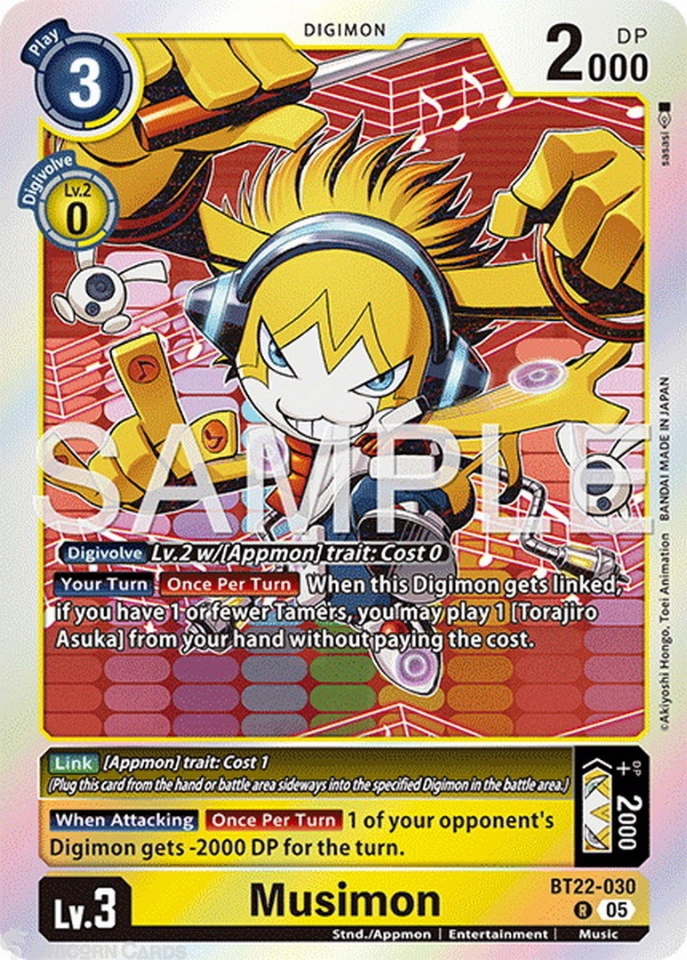 BT22-030 Musimon : Rare Digimon Card : BT22: Cyber Eden:: Unicorn Cards ...