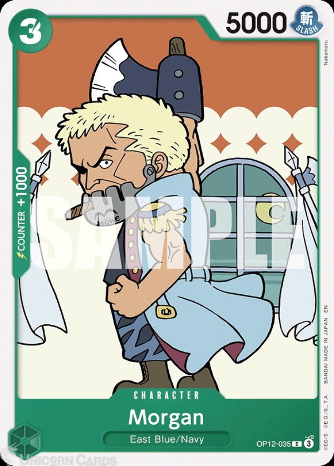 OP12-035 Morgan : Common English One Piece TCG Card : OP12: Legacy of ...