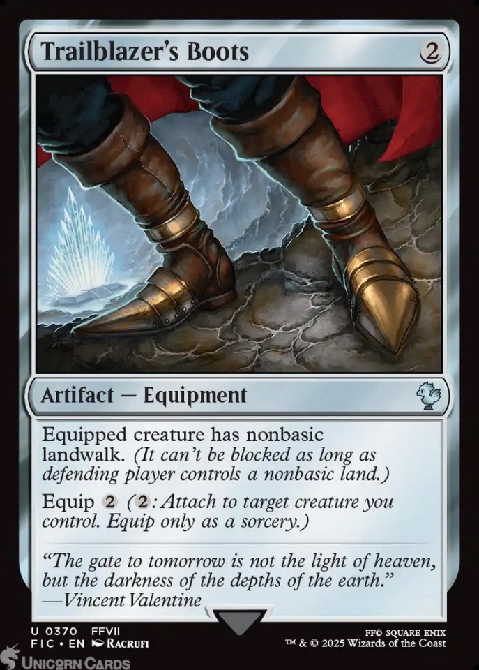 Trailblazer's Boots : Mint MTG Card : Final Fantasy Commander Decks ...