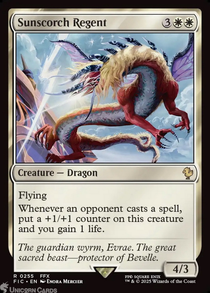 Sunscorch Regent : Mint MTG Card : Final Fantasy Commander Decks ...
