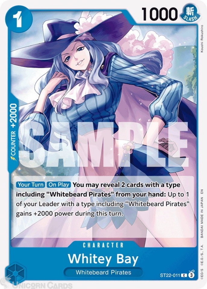 ST22-011 Whitey Bay : Common English One Piece TCG Card : ST22: Starter ...