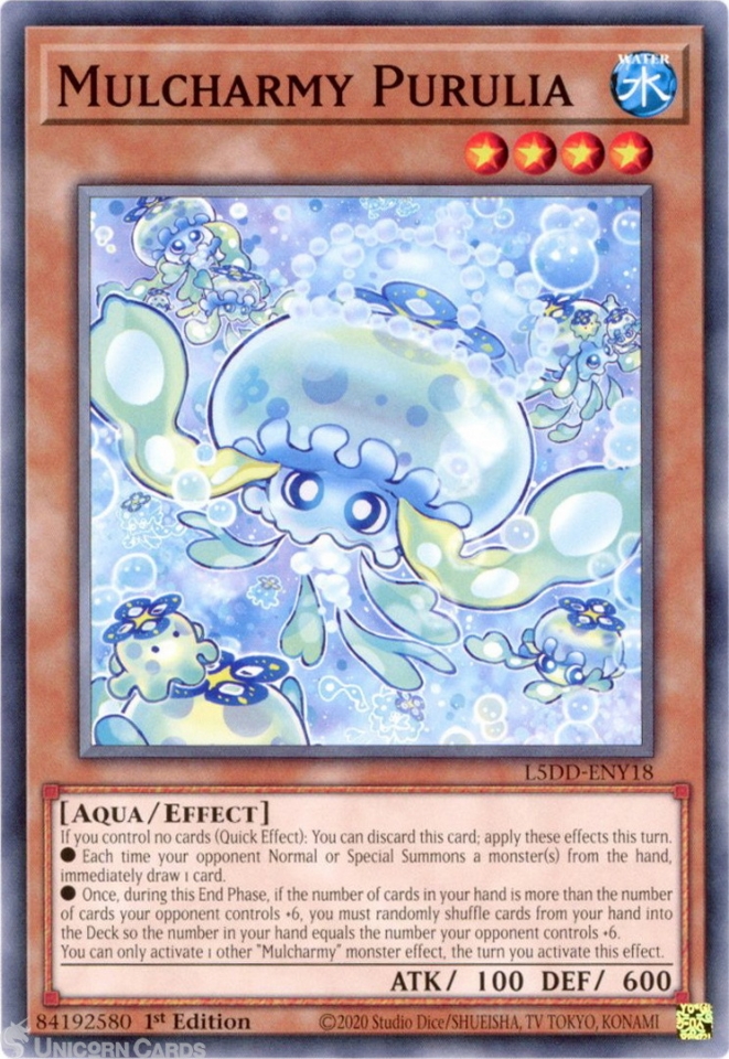 L5DD-ENY18 Mulcharmy Purulia : Common 1st Edition Mint YuGiOh Card ...