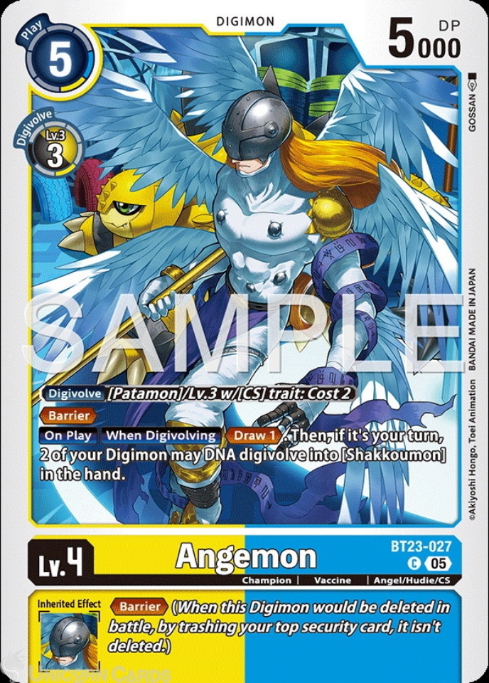 BT23-027 Angemon : Common Digimon Card : BT23: Hackers’ Slumber ...