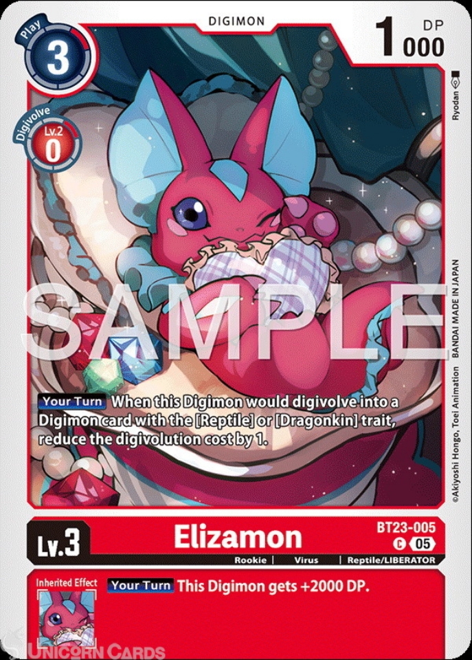 BT23-005 Elizamon : Common Digimon Card : BT23: Hackers’ Slumber ...