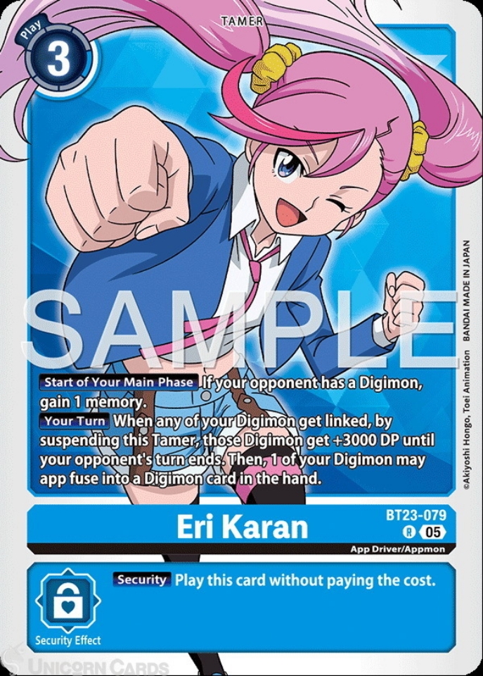 BT23-079 Eri Karan : Rare Digimon Card : BT23: Hackers’ Slumber ...