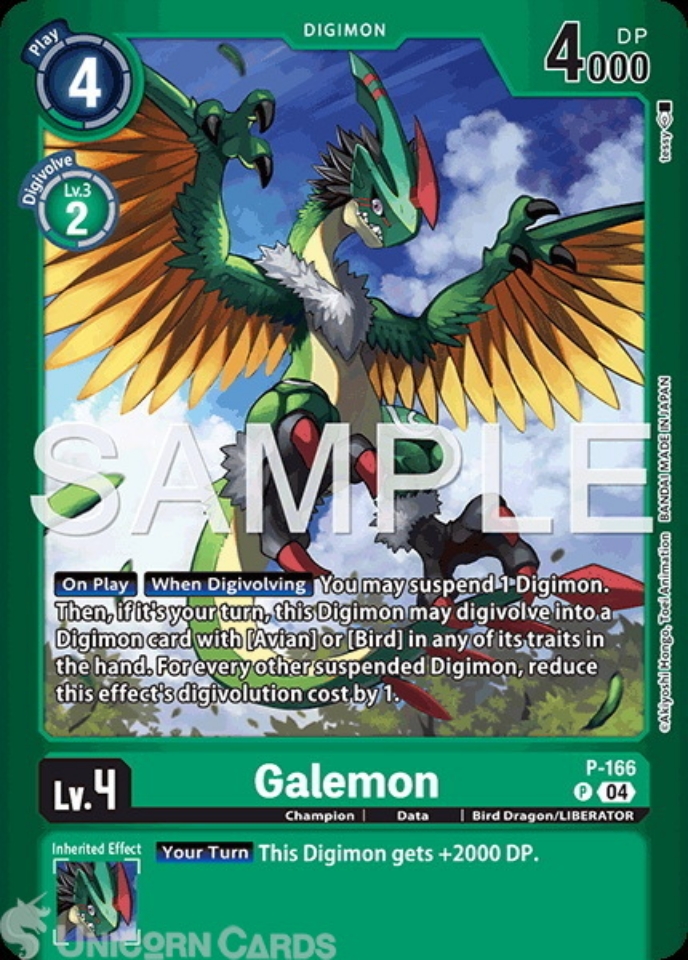 P-166 Galemon : Promo Alternative Art Digimon Card : LM06: Billion ...