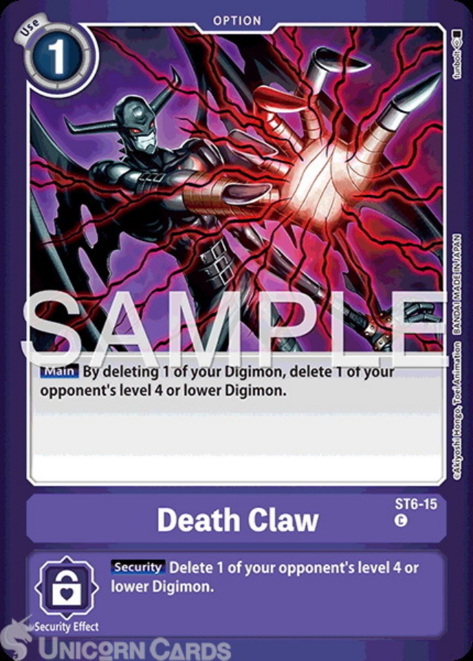 ST6-15 Death Claw : Common Alternative Art Digimon Card : LM06: Billion ...