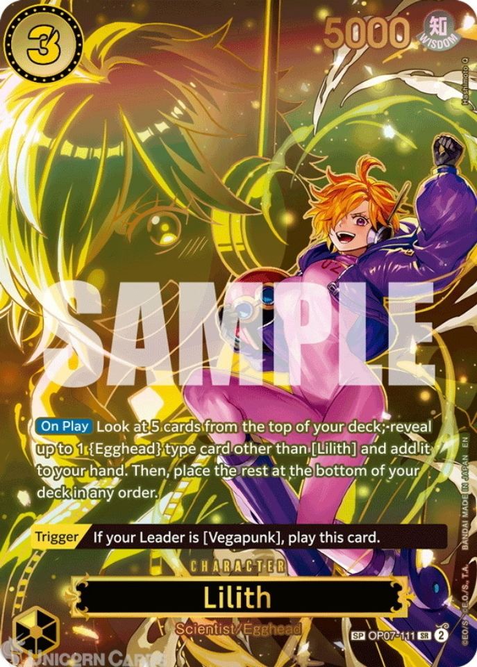 OP07-111 Lilith : SP Special Card English One Piece TCG Card : OP13 ...