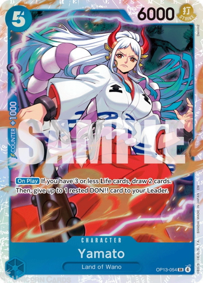 OP13-054 Yamato : Super Rare English One Piece TCG Card : OP13 ...