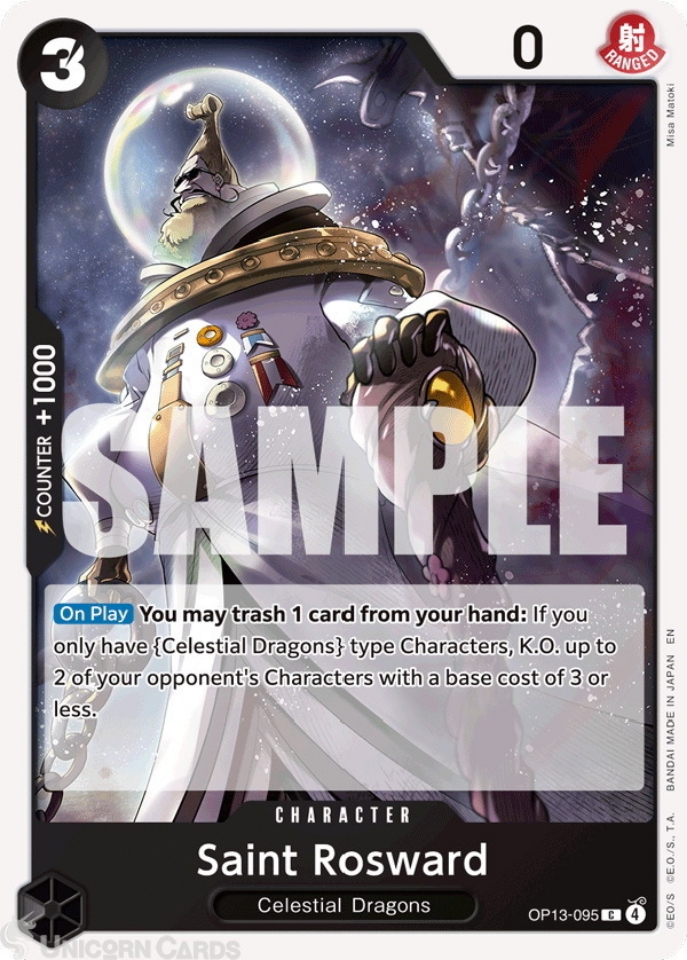 OP13-095 Saint Rosward : Common English One Piece TCG Card : OP13 ...