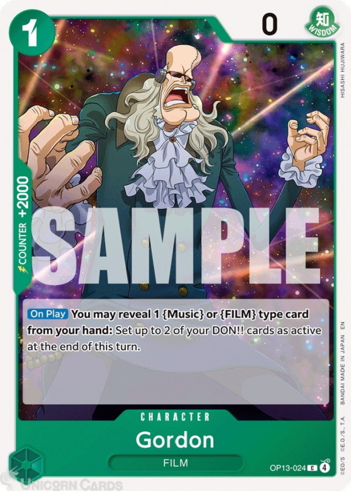 OP13-024 Gordon : Common English One Piece TCG Card : OP13: Carrying on ...