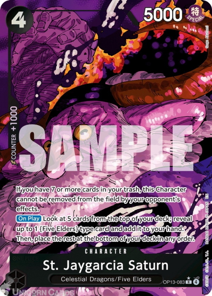 OP13-083 St. Jaygarcia Saturn : Rare Alternative Art English One Piece ...