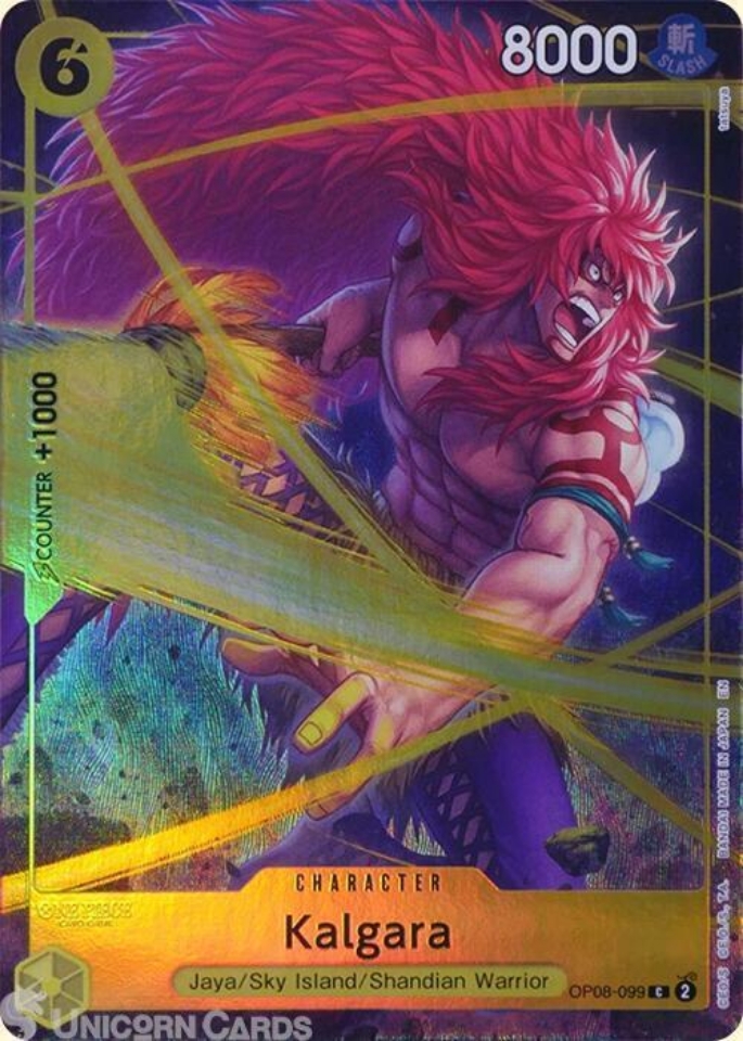 OP08-099 Kalgara : Common Promo Foil English One Piece TCG Card ...