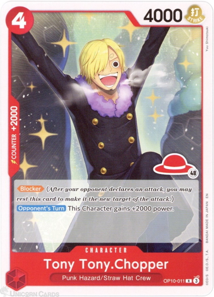 OP10-011 Tony Tony.Chopper : Rare Non-Foil English One Piece TCG Card ...