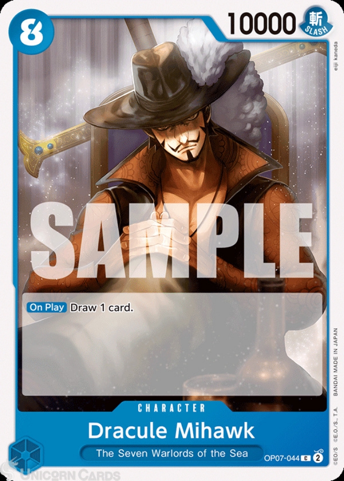 OP07-044 Dracule Mihawk : Common Non-Foil English One Piece TCG Card ...