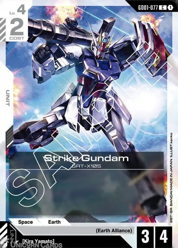 GD01-077 Strike Gundam : C Gundam TCG Card : GD01: Newtype Rising ...
