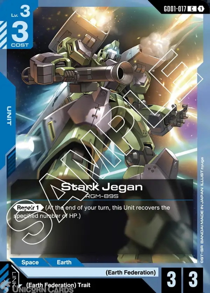 GD01-017 Stark Jegan : C Gundam TCG Card : GD01: Newtype Rising:: Unicorn Cards - YuGiOh ...