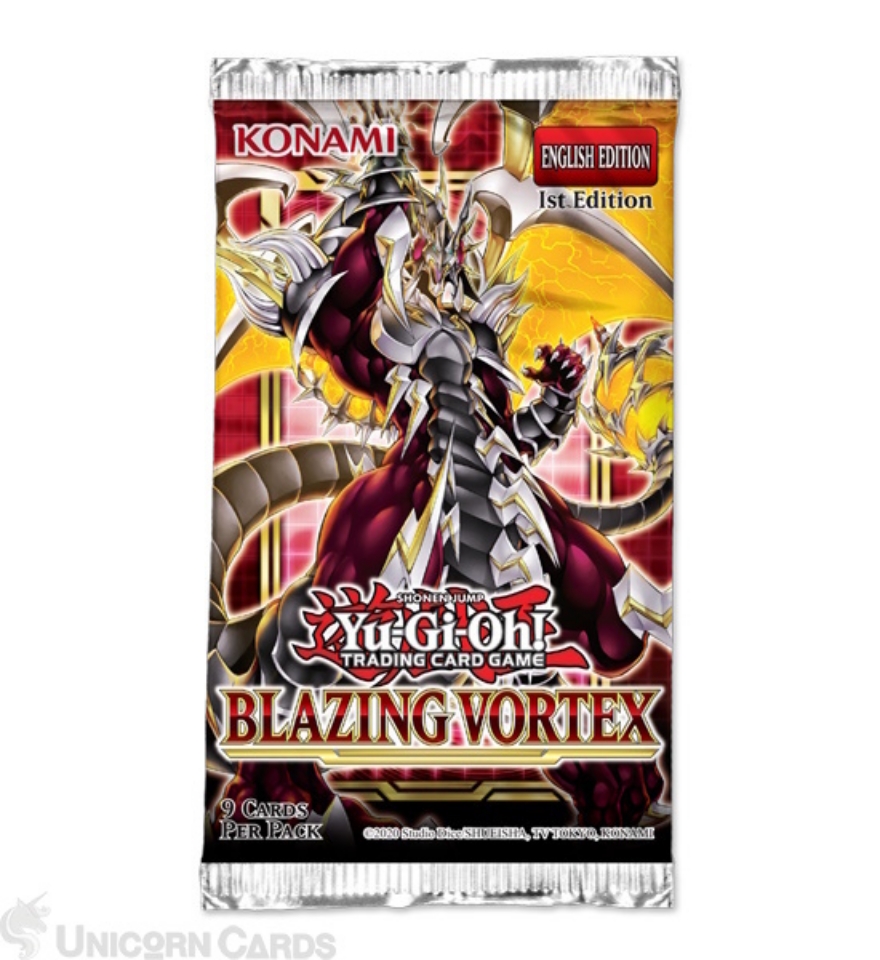 YuGiOh! Blazing Vortex 1st Edition Booster Pack x1:: Unicorn Cards ...