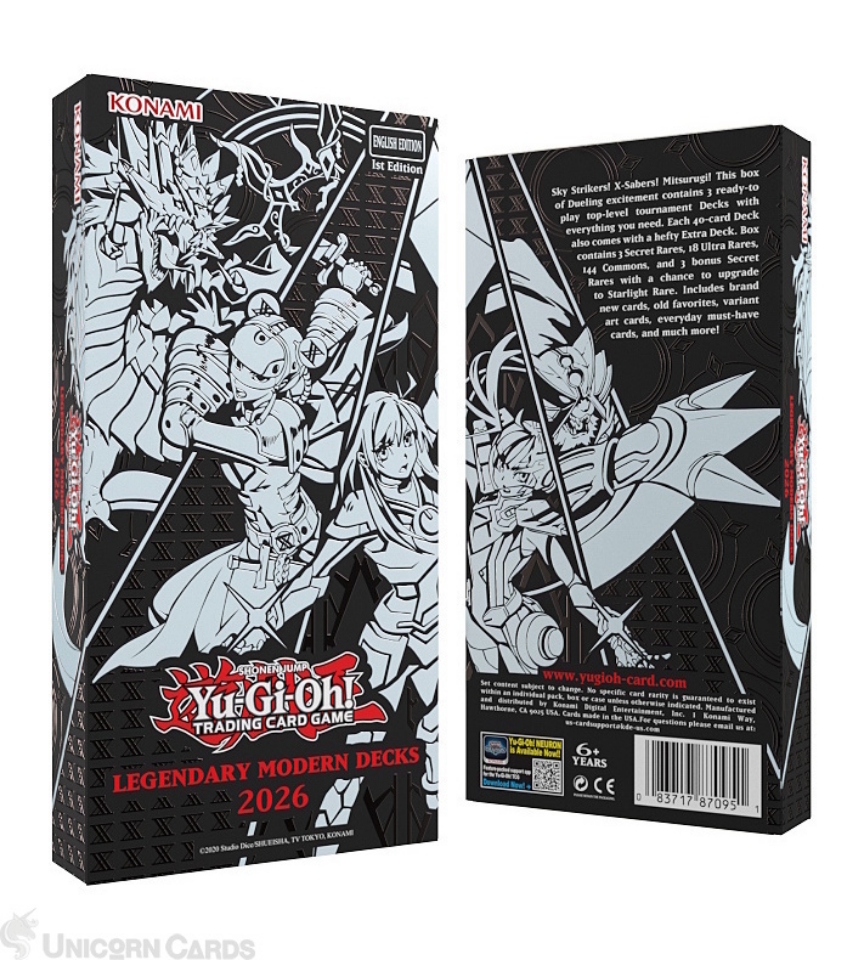 YuGiOh! Legendary Modern Decks 2026 : Pre-Order - March 12, 2026 ...