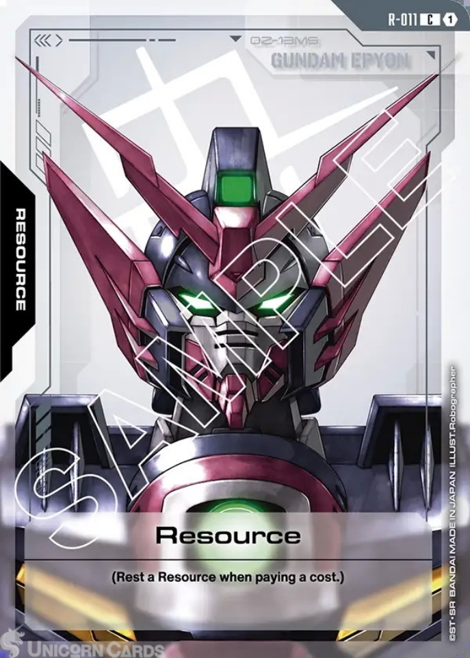 R-011 Resource : C Gundam TCG Card : GD02: Dual Impact:: Unicorn Cards ...